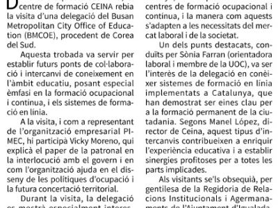 Una delegación Coreana visita Ceina - Ceina - Formación